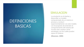 Modelacion y simulación de sistemas | PPTX