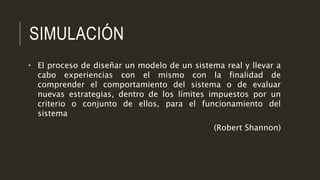 Simulacion y Modelacion | PPTX