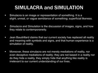 Simulacra and simulation | PPTX
