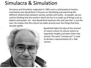 Simulacra and simulation | PPTX