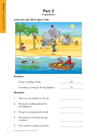 Simulado - Cambridge Starters | PDF