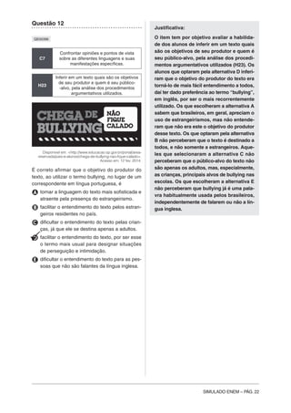 Simulado ENEM - Linguagens, Códigos e suas Tenologias | PDF