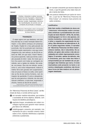 Simulado ENEM - Linguagens, Códigos e suas Tenologias | PDF
