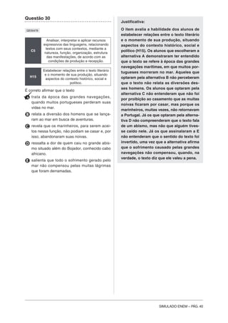 Simulado ENEM - Linguagens, Códigos e suas Tenologias | PDF