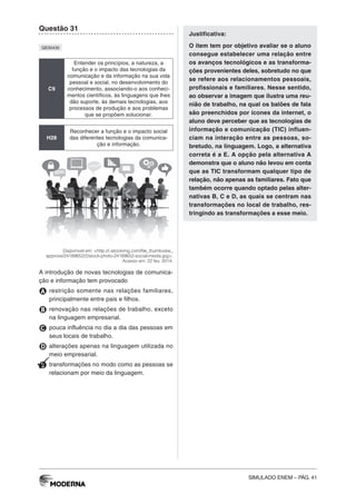 Simulado ENEM - Linguagens, Códigos e suas Tenologias | PDF