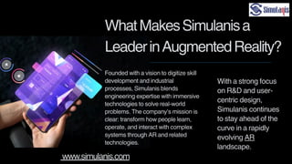 Simulanis: Augmented Reality Company Transforming Industries | PDF