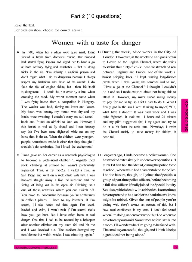 Simulare cangurul-lingvist-engleza-2015 (1) | DOCX | Sports