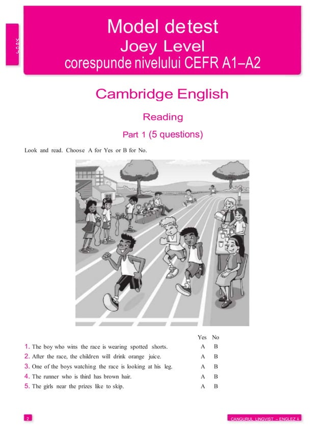 Simulare cangurul-lingvist-engleza-2015 (1) | DOCX | Sports