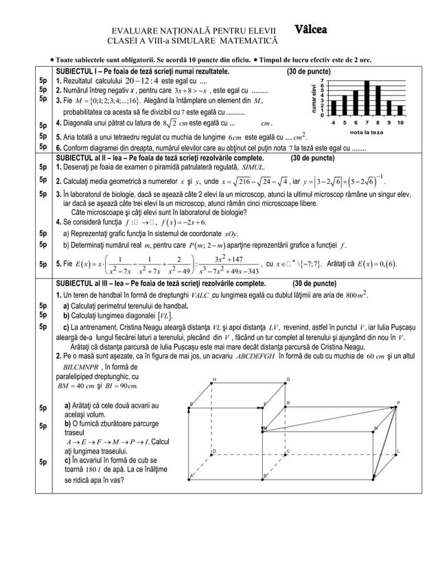 Simulare 2valcea | PDF