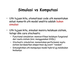 Teknik Simulasi | PDF