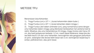 ASUHAN KEBIDANAN KEHAMILAN MENENTUKAN USIA KEHAMILAN | PPTX