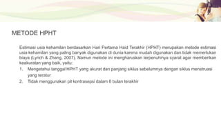 ASUHAN KEBIDANAN KEHAMILAN MENENTUKAN USIA KEHAMILAN | PPTX