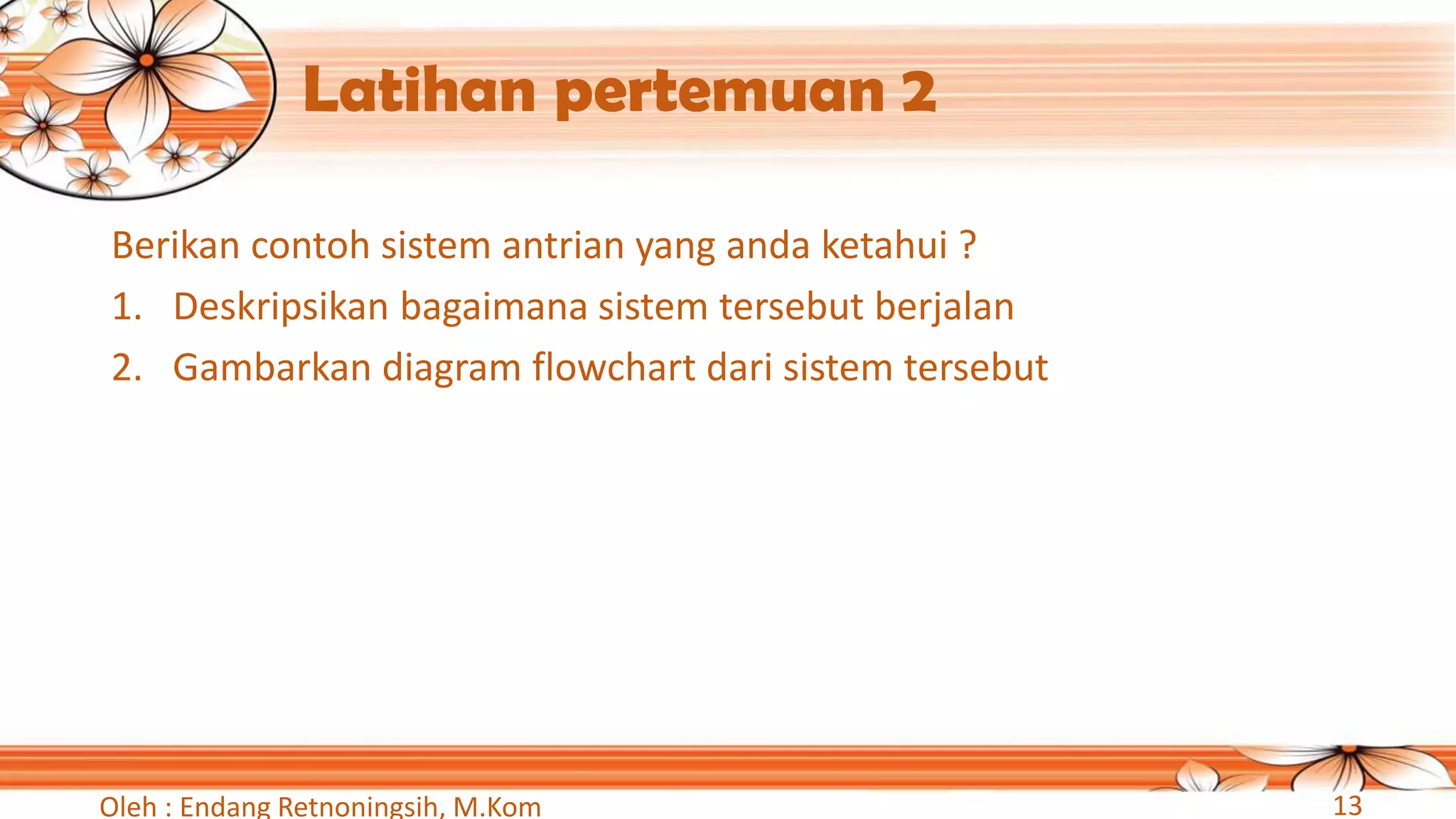 Sistem Antrian Simulasi Model | PDF