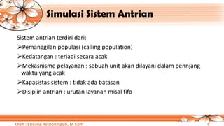 Sistem Antrian Simulasi Model | PDF