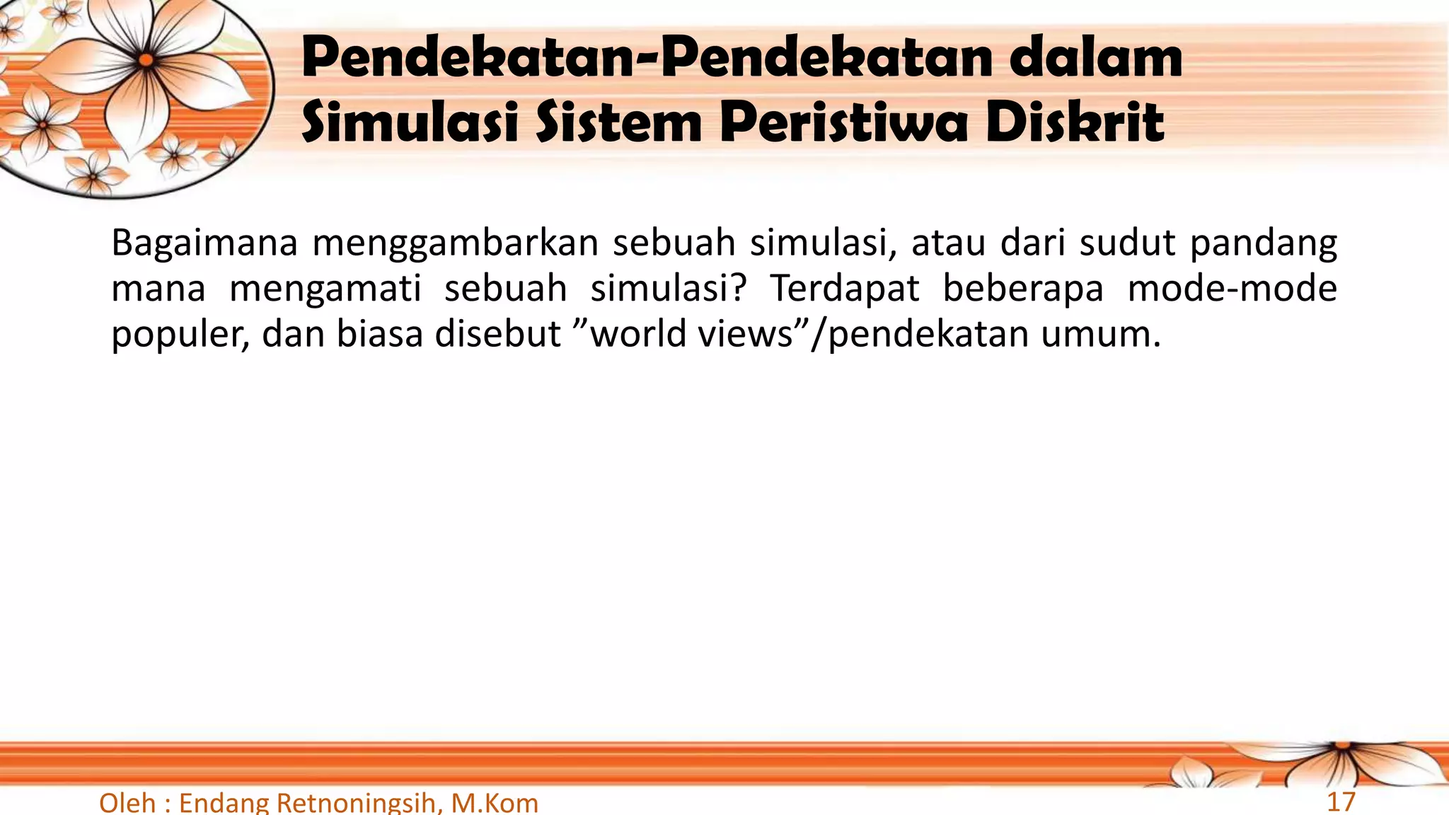 Simulasi Sistem Peristiwa Diskrit (SSPD) | PDF
