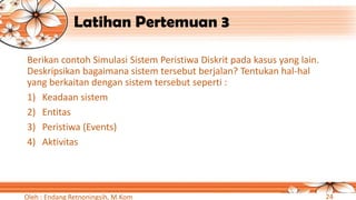 Simulasi Sistem Peristiwa Diskrit (SSPD) | PDF