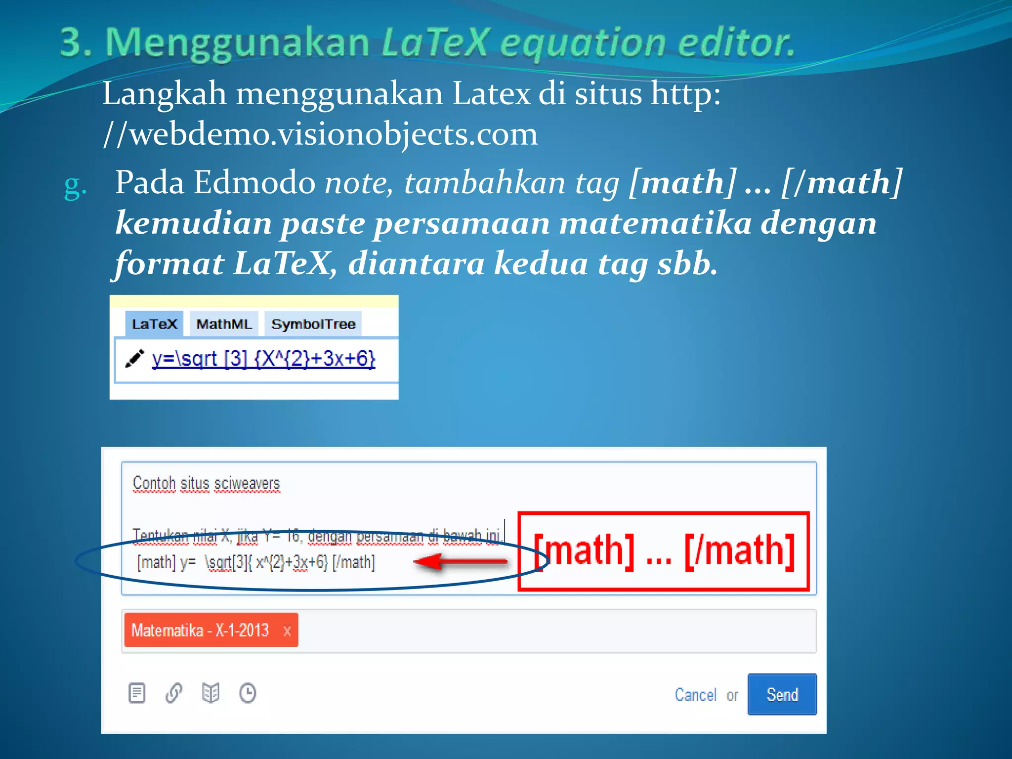 Simulasi digital season 11 (penulisan simbol matematika edmodo) | PPTX