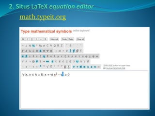 Simulasi digital season 11 (penulisan simbol matematika edmodo) | PPTX