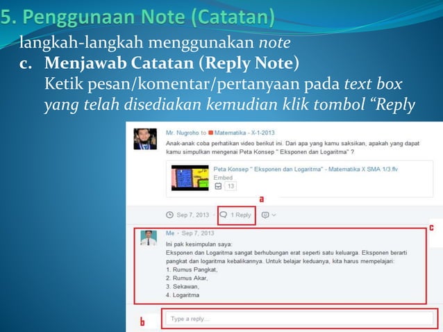 Simulasi digital season 7 (akun, note dalam edmodo) | PPT