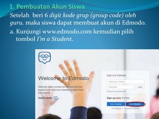 Simulasi digital season 7 (akun, note dalam edmodo) | PPT