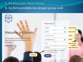 Simulasi digital season 7 (akun, note dalam edmodo) | PPT