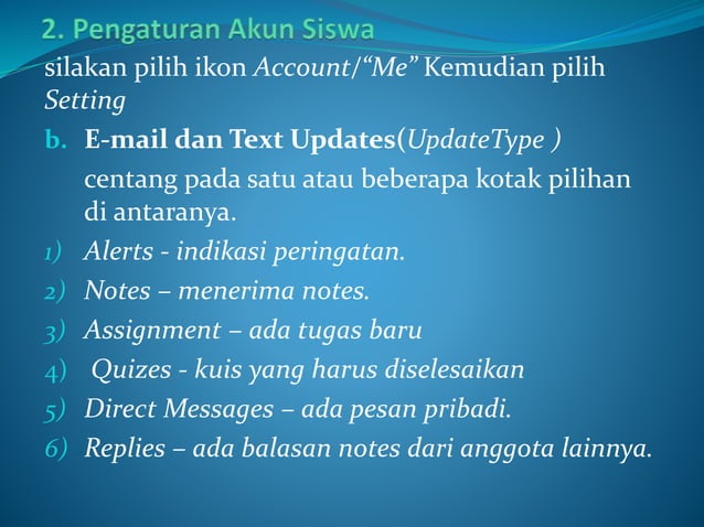 Simulasi digital season 7 (akun, note dalam edmodo) | PPT