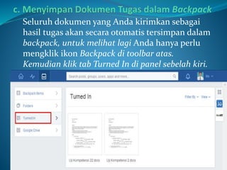 Simulasi digital season 8 (backpack dalam edmodo) | PPT