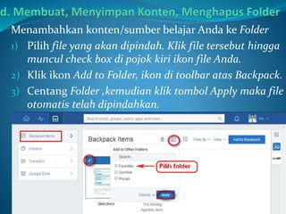 Simulasi digital season 8 (backpack dalam edmodo) | PPT