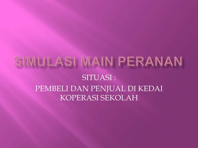 Simulasi main peranan | PPTX