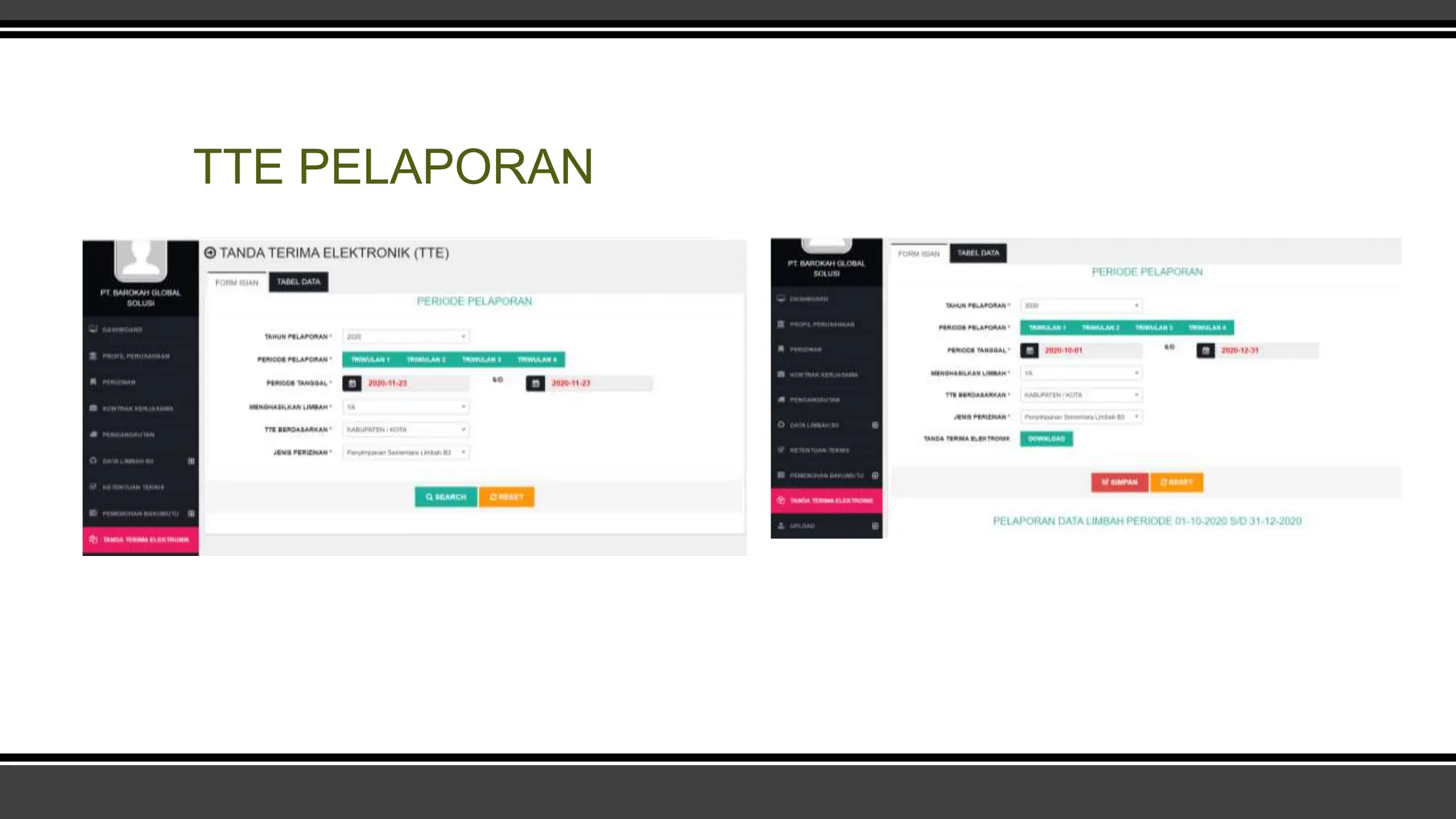 SIMULASI PENGGUNAAN APLIKASI SIRAJA LIMBAH DAN FESTRONIK tahun 2020.pptx