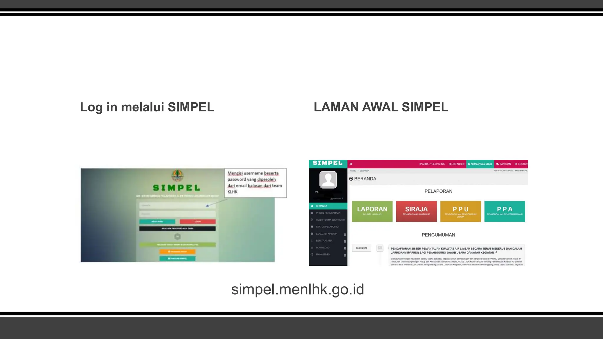 SIMULASI PENGGUNAAN APLIKASI SIRAJA LIMBAH DAN FESTRONIK tahun 2020.pptx