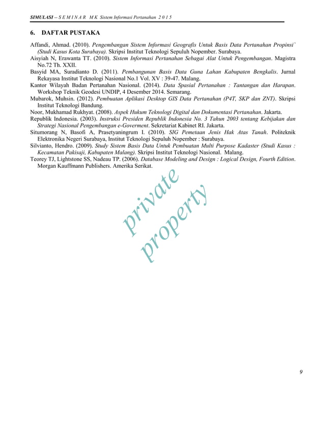 Simulasi seminar peranan basis data terintegrasi dalam sistem informasi ...