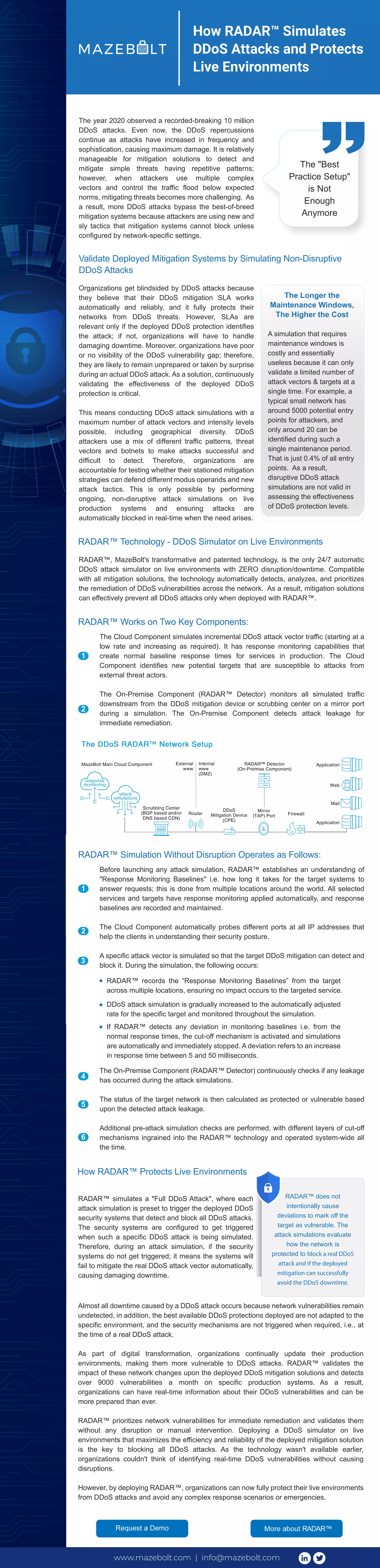 Automatic DDoS Attack Simulator | MazeBolt Technologies | PDF