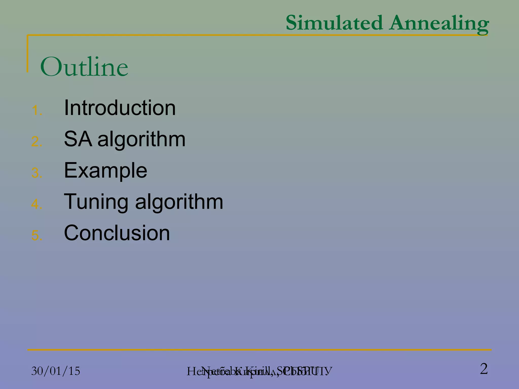 Simulated annealing | PPT