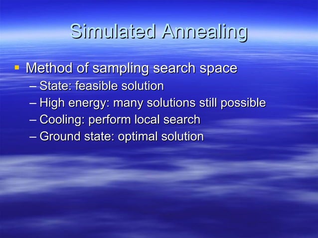 Simulated Annealing | PPT