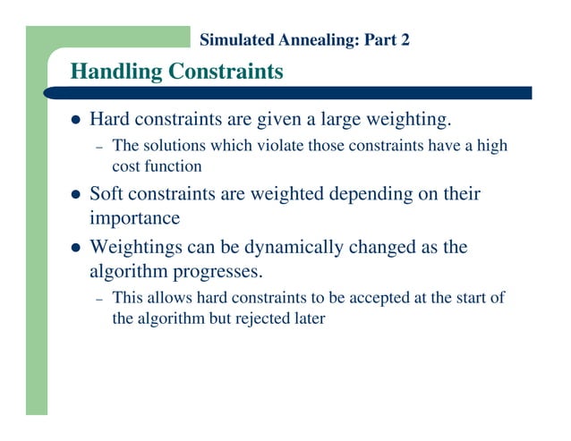 Simulated annealing.ppt | Physics | Science