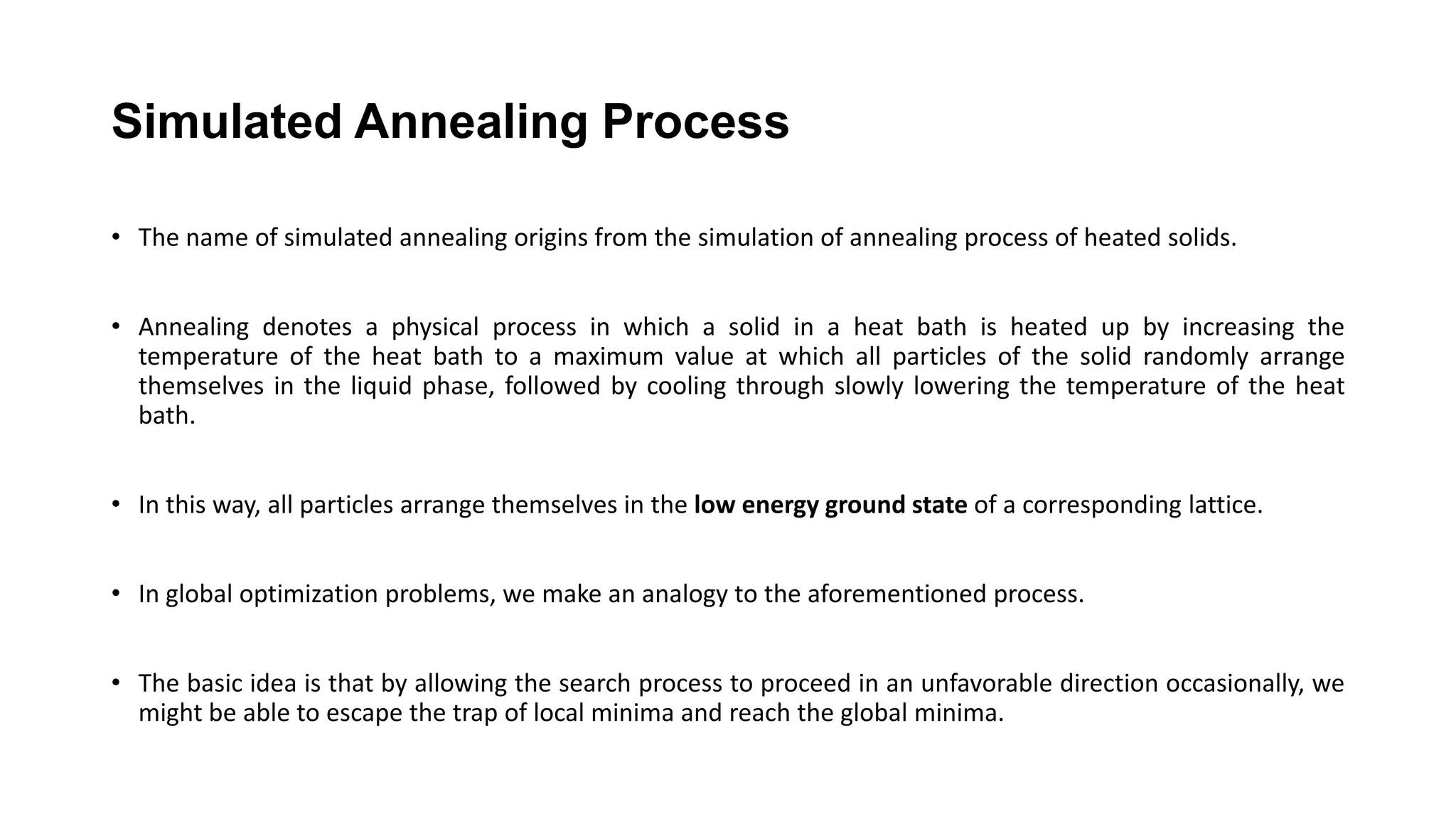 Simulated annealing-global optimization algorithm | PPTX