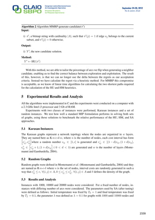 Simulated annealing for MMR-Path | PDF