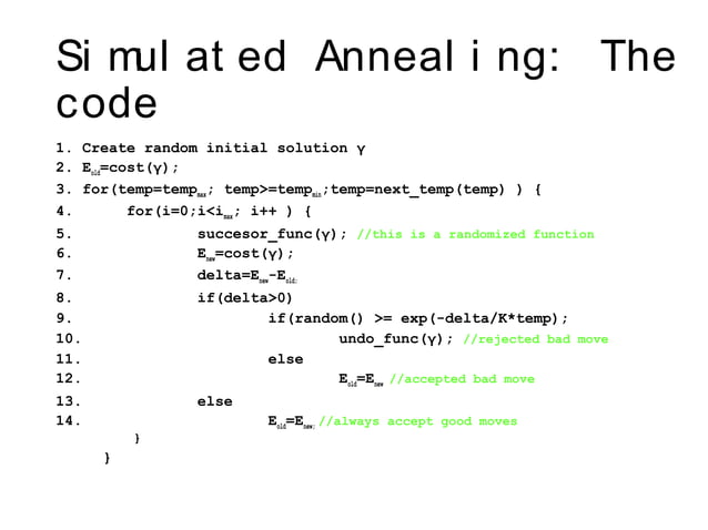 Simulated annealing presentation | PPT | Physics | Science