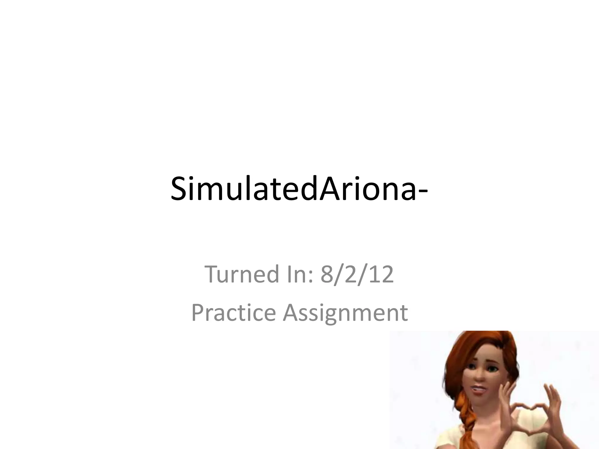 Simulated ariona | PPT