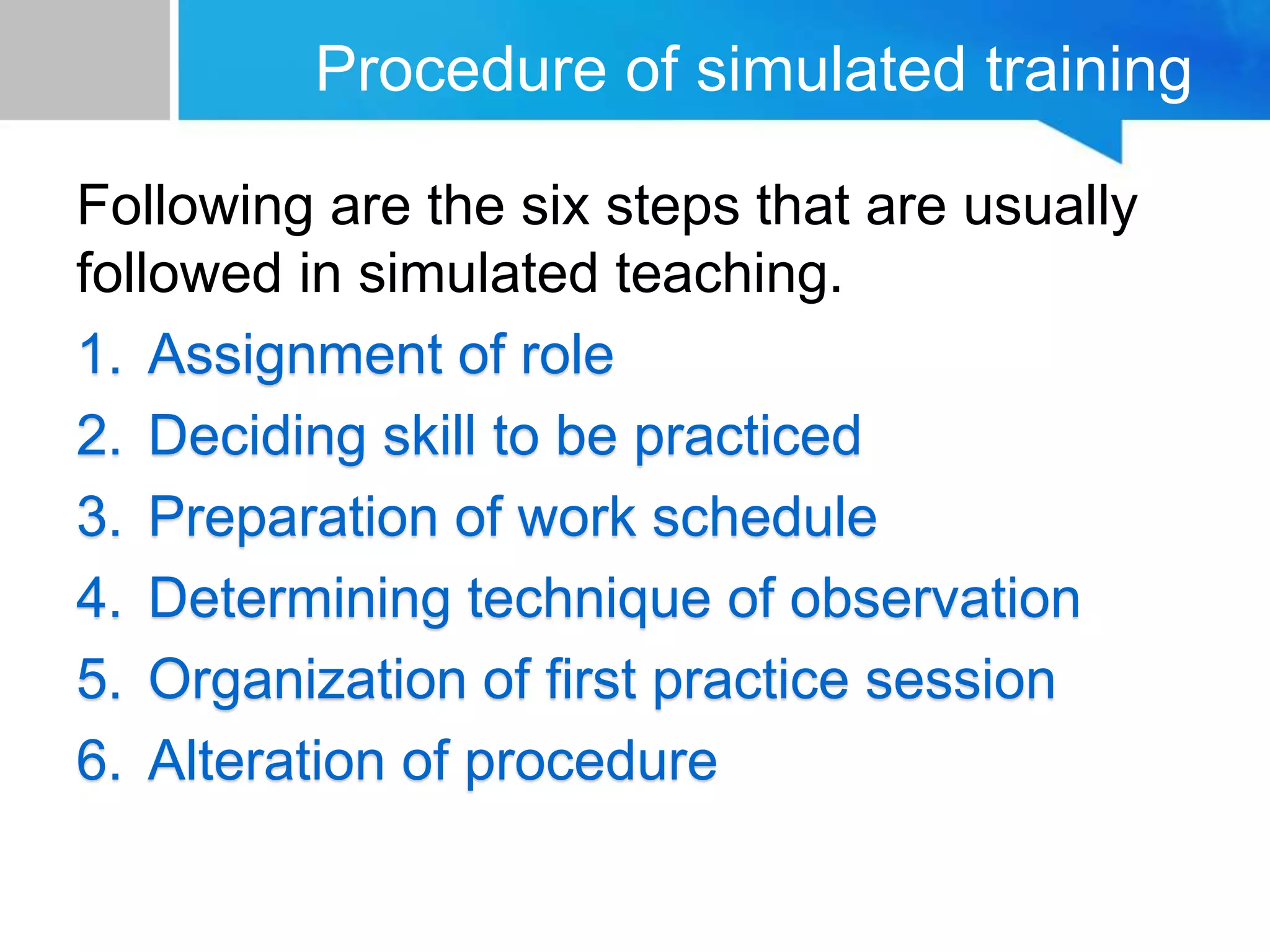 Simulated teaching | PPT