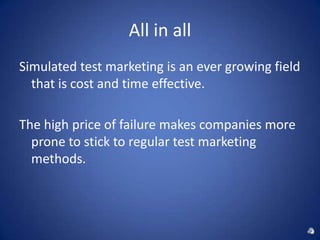 Simulated test marketing | PPT