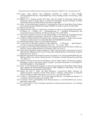 Simulating the triba noc architecture | PDF