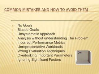 An Overview of Performance Evaluation & Simulation | PPT