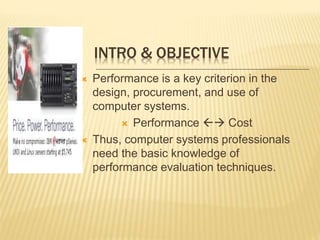 An Overview of Performance Evaluation & Simulation | PPT