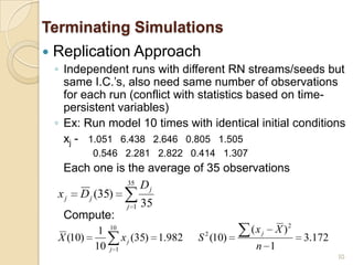 Simulation in terminated system | PPT