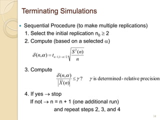 Simulation in terminated system | PPT