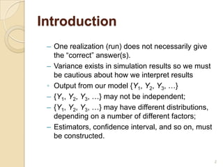Simulation in terminated system | PPT
