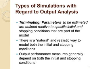 Simulation in terminated system | PPT