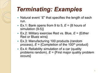 Simulation in terminated system | PPT